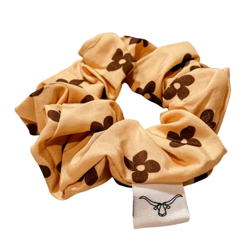 The Mustard Dusty Bloom Scrunchie by Aus Wild Clothing Co